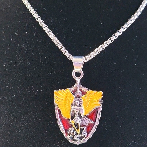 J & R Gems! | Accessories | St Michael The Archangel Pendent | Poshmark